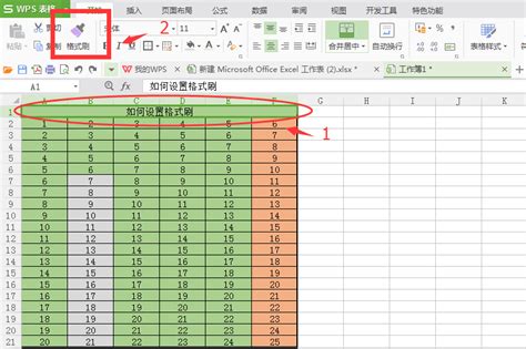 Excel的格式刷功能