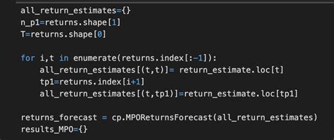 MPO Example Is Introducing Future Data Issue Cvxgrp Cvxportfolio GitHub