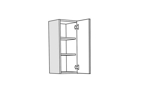 Кухненски шкаф горен с една врата In V30 сив дъб • Модулна кухня In сив дъб • Мебели Монема