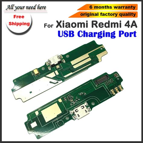 USB Charging Dock Plug Board For Xiaomi Redmi 4A Micro USB Plug Charge Port Flex Ribbon For