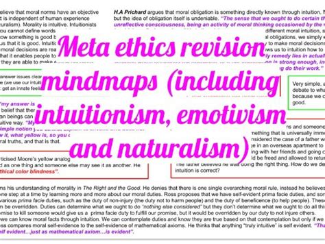 Meta Ethics Content Cards Teaching Resources