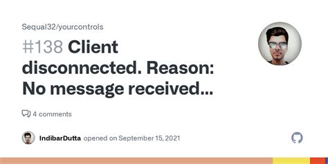 Client Disconnected Reason No Message Received From The Server