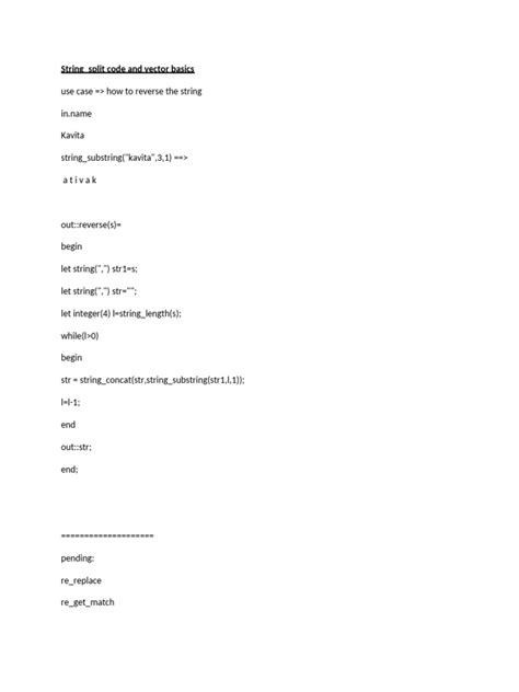3088276 Stringsplitcodeandvectorbasics Pdf Computer Programming