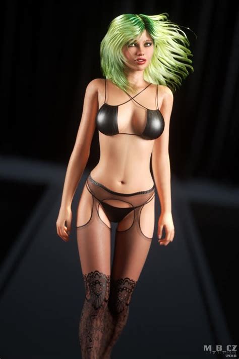 Rule 34 Clothes Female Green Hair Mbirdcz Solo 7086052