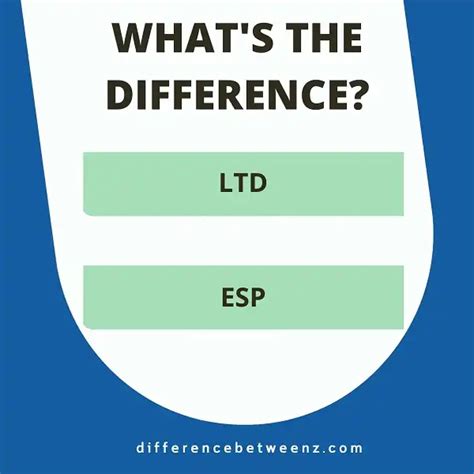 Difference Between LTD And ESP Difference Betweenz