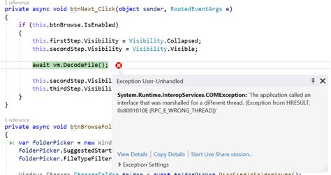 C Uwp Ui Freezes When Reads A File Stack Overflow