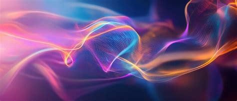Colorful Abstract Waves Of Light Create A Dynamic Visual Experience