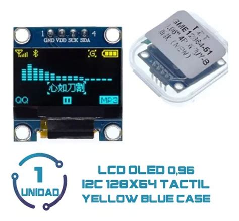 Display Pantalla Oled Lcd 0 96 I2c 128x64 Ssd1306 Arduino Mercadolibre