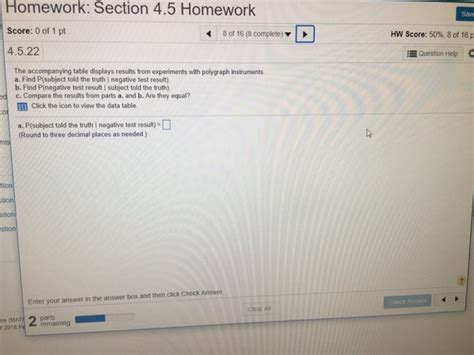 Solved Homework Section 4 5 Homework Save Score 0 Of 1 Pt