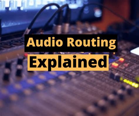audio routing what is it