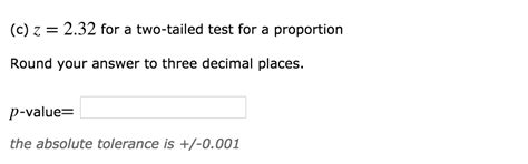 Solved Chapter Section Exercise Find The P Value Chegg