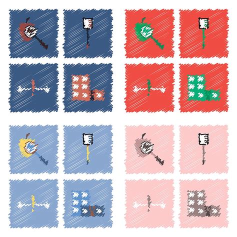 평면 음영 스타일 임상 아이콘 벡터 컬렉션 Eps Ai Uidownload