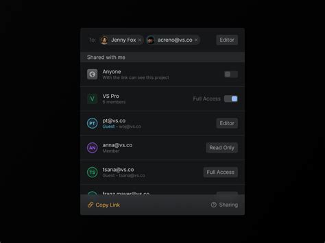 Share Popover App Interface Design Ui Design Dashboard Interface Design