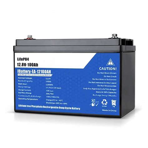 12v 100ah Lifepo4 Battery With 100a Bms 128v 1280wh