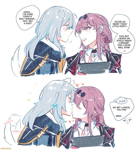 Trailblazer Kafka And Stelle Honkai And 1 More Drawn By Hinagi Fox