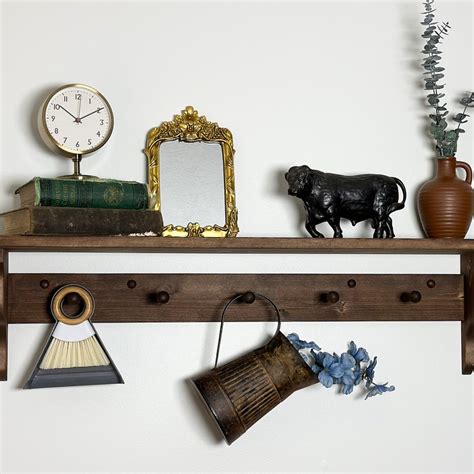 Wall Shelf Hooks Etsy