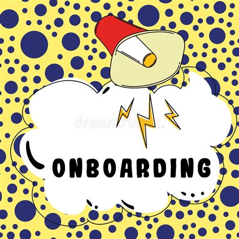 Sign Displaying Onboarding Business Idea Action Process Of Integrating
