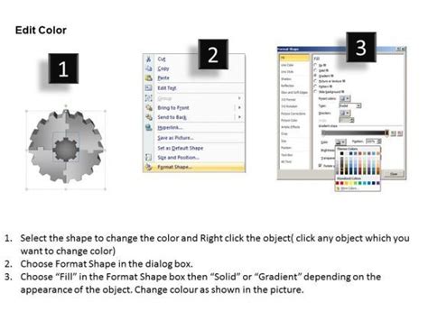 PowerPoint Layouts Chart Gears Process Ppt Backgrounds