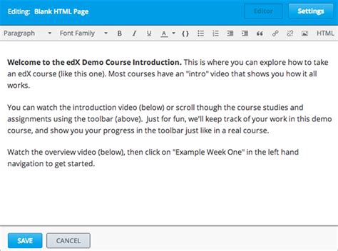 Working With Html Components Building And Running An Open Edx Course Cypress Release