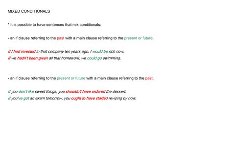 Basic Types Of Conditionals Pdf