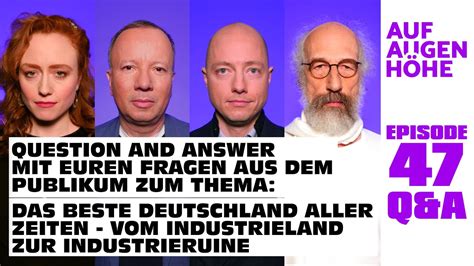 Q&A DAS BESTE DEUTSCHLAND ALLER ZEITEN Ulrike Stockmann Markus Krall Philip Hopf Wolfgang ...