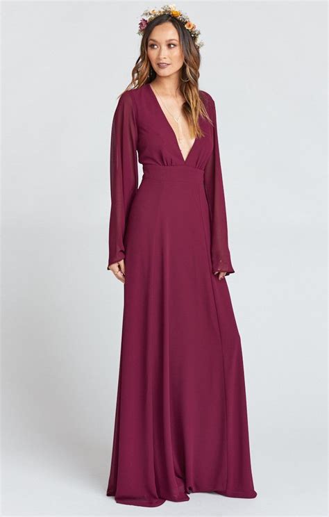 21 Long Sleeve Bridesmaid Dresses For Winter Junebug Weddings Long