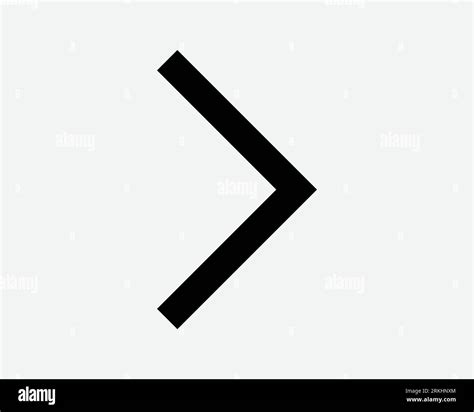 Caret Right Symbol Arrow Pointing Point Side Next Path East Turn Road Sign Black White Shape