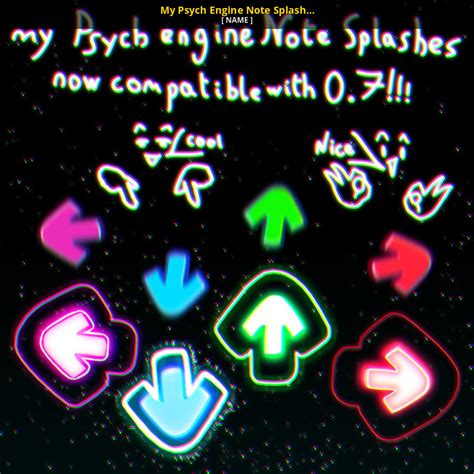 My Psych Engine Note Splashes [friday Night Funkin] [mods]