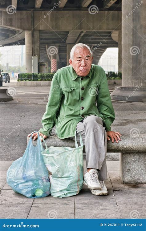 Recyclable Trash Collector Having A Break Guangzhou China Editorial Photo Image Of Gray