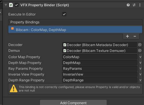 This Binding Is Not Correctly Configured Issue 3 Keijiro MetavidoVFX GitHub