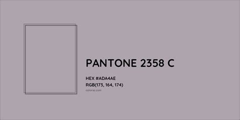 About PANTONE 2358 C Color - Color codes, similar colors and paints ...