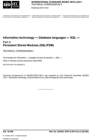 ISO IEC Cor Corrigendum