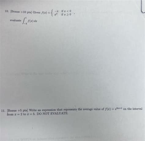 Solved 10 Bonus 10pts Given Fx −xx2 If X