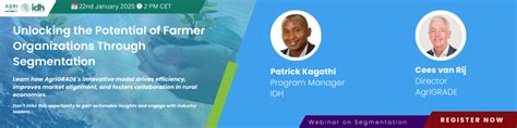 Unlock The Potential Of Farmer Organizations With Segmentation 22nd Jan At 14 00 Cet Agrigrade