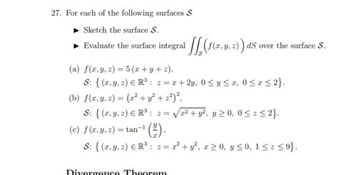 Solved For Each Of The Following Surfaces S Sketch The