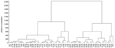Dendrogram Of The Similarity Generated By The Complete Linkage Method Download Scientific