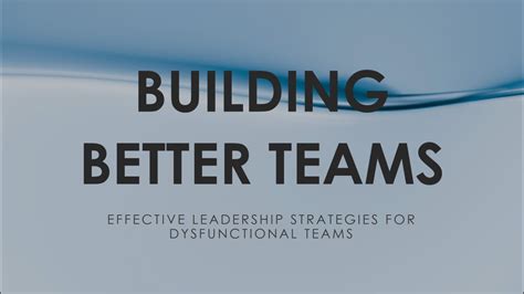 The Hidden Cost Of Dysfunctional Teams Causes Consequences And