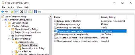 Where Is The Minimum Password Length Policy Information Stored On