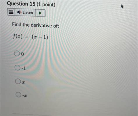 Solved Find The Derivative Of F X X X X Chegg Com