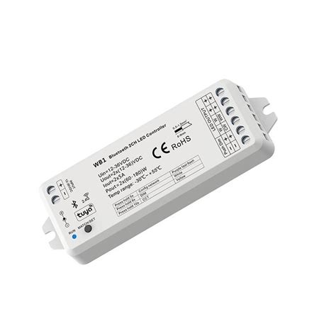 Bluetooth RF 2 4GHz CCT 2CH LED Controller TUYA APP Cloud Control 2 Channels Push Dim