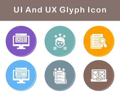 Ui And Ux Vector Icon Set 21506155 Vector Art At Vecteezy