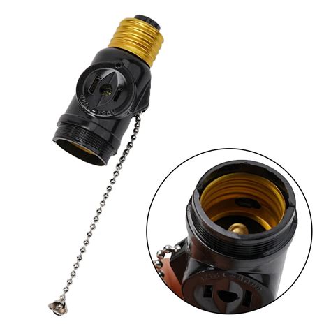 E Light Bulb Socket To Plug Adapter With Switch For Indoor Use Walmart Com