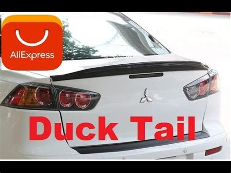 Спойлер утиный хвост / Duck tail spoiler / Mitsubishi Lancer X с ...