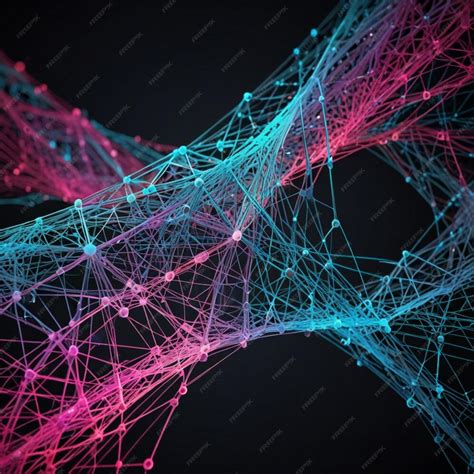 A computer generated image of a complex structure made of connected wires | Premium AI-generated ...
