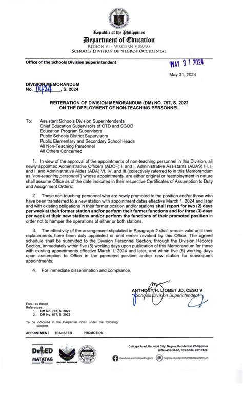 Division Deped Division Of Negros Occidental