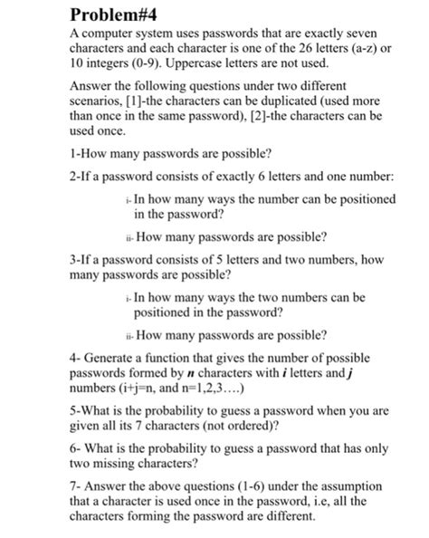 Solved A Computer System Uses Passwords That Are Exactly