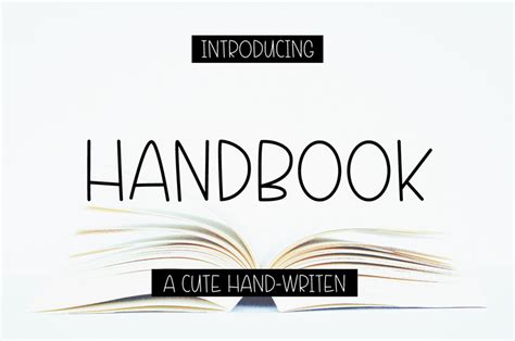 Handbook Font Handbook Font