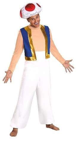 Super Mario Mens Mushroom Costume Mario Costume Super Mario