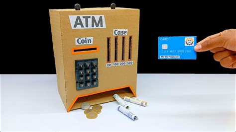 آموزش کاردستی آسان با مقوا دورریختنی ساخت کاردستی عابر بانک کوچک جعبه