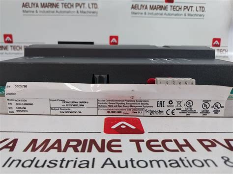 Schneider Electric Acx 57xx Andover Continuum Controller Acx 2 0000000 Aeliya Marine